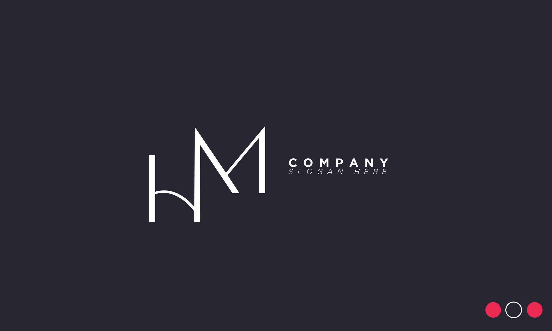 HM Alphabet letters Initials Monogram logo MH, H and M 27684326 Vector Art at Vecteezy