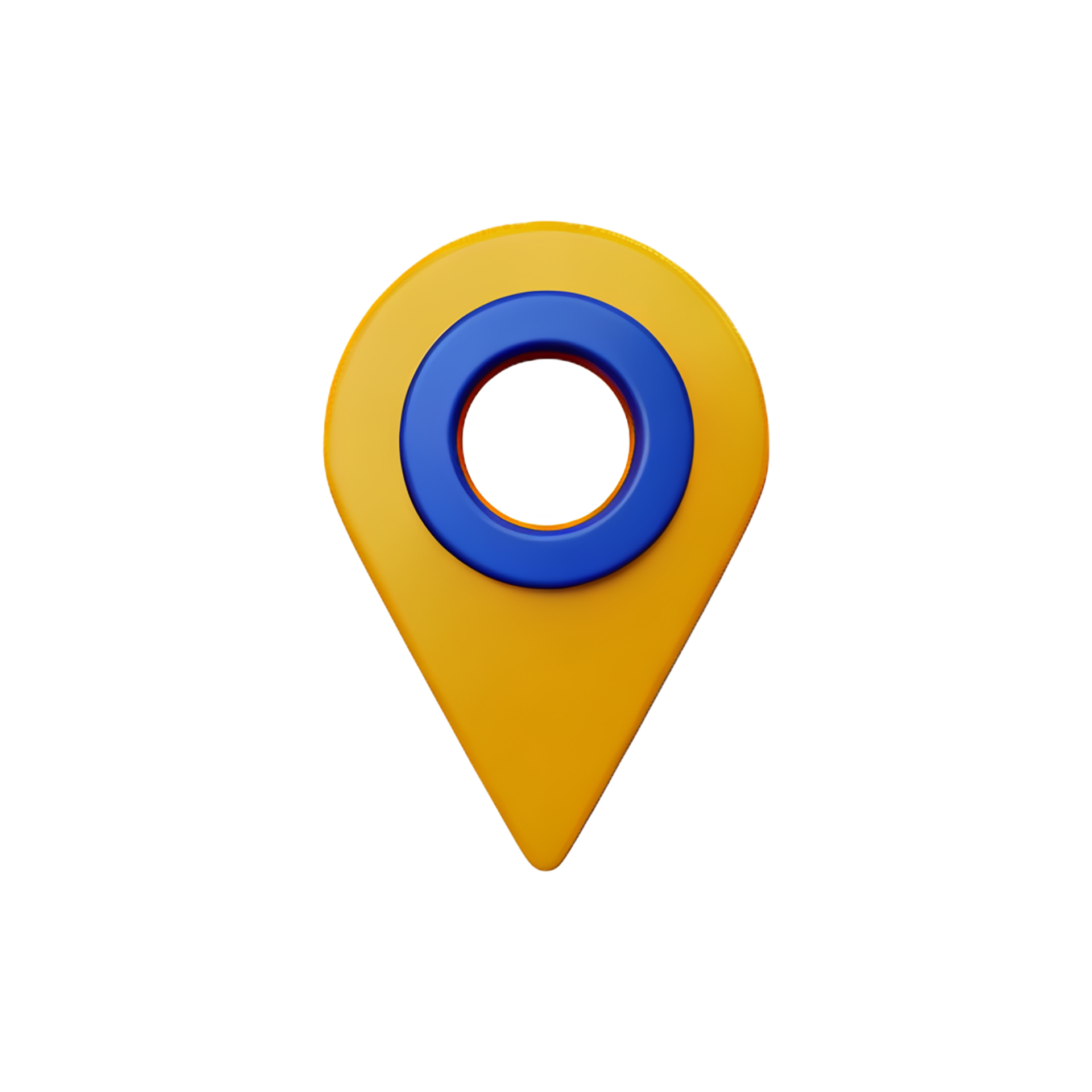 a yellow location pin icon on a transparent background 27687976 PNG