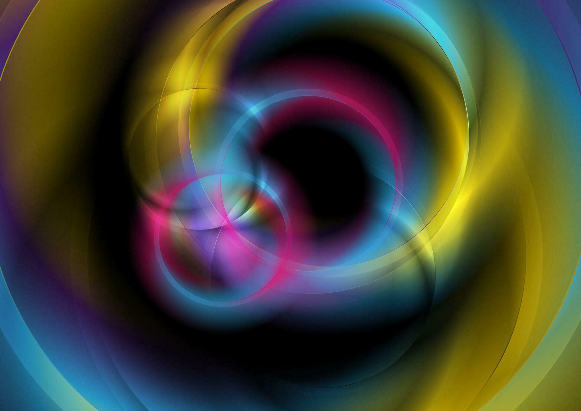 Glowing colorful smooth circles abstract tech background 27688048 Vector Art at Vecteezy