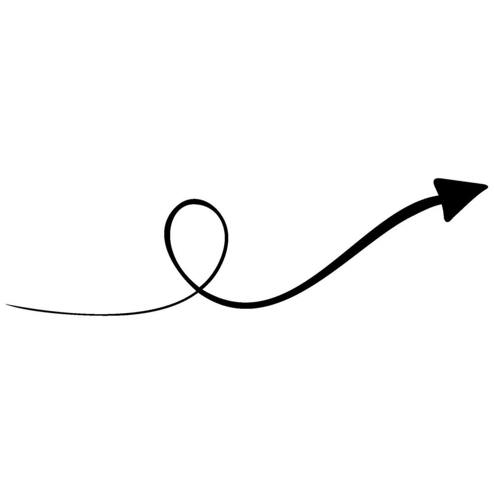 Curly Arrow Arrow Dot Arrow 27693839 Vector Art At Vecteezy