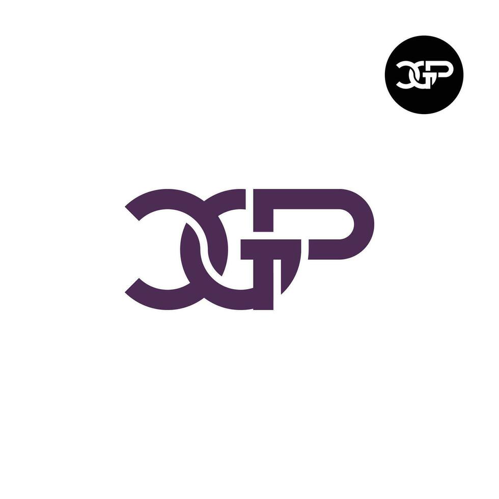 Letter Cgp Monogram Logo Design 27694062 Vector Art At Vecteezy