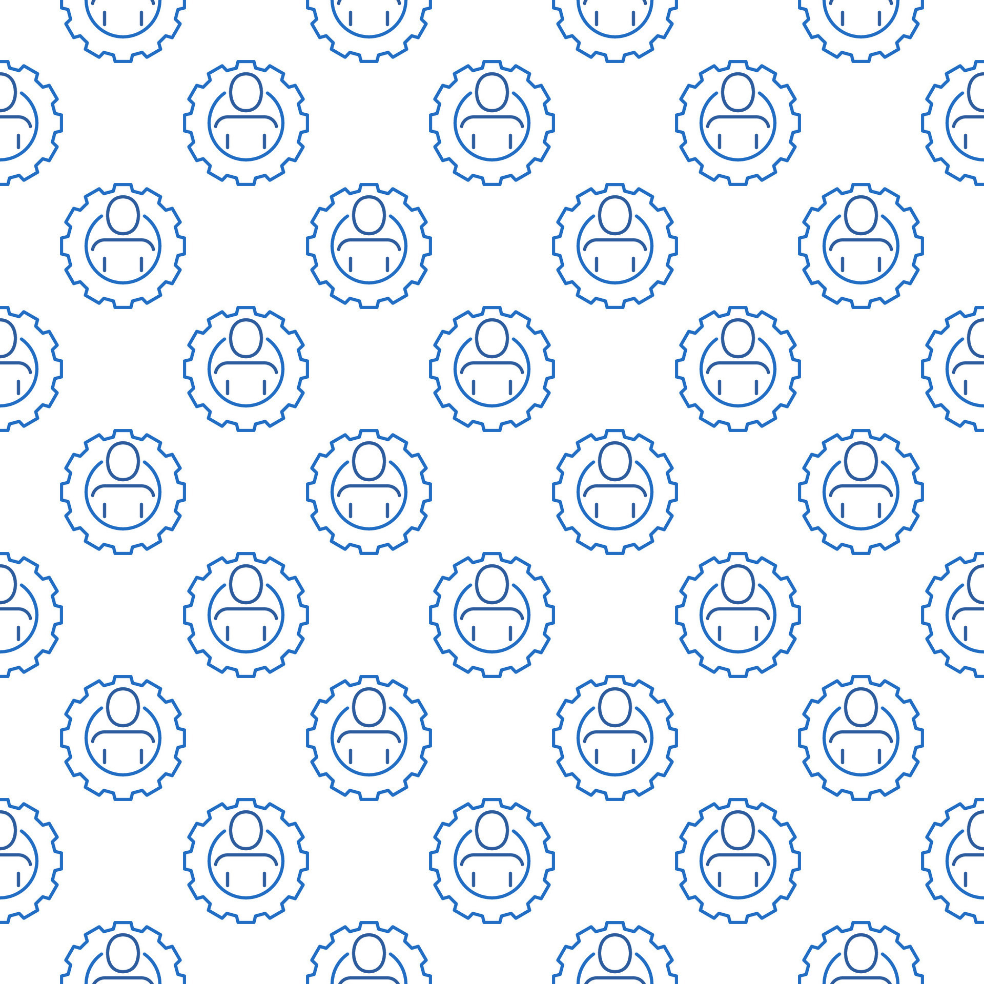 Gear With Man Vector Concept Line Seamless Pattern 27694572 Vector Art At Vecteezy