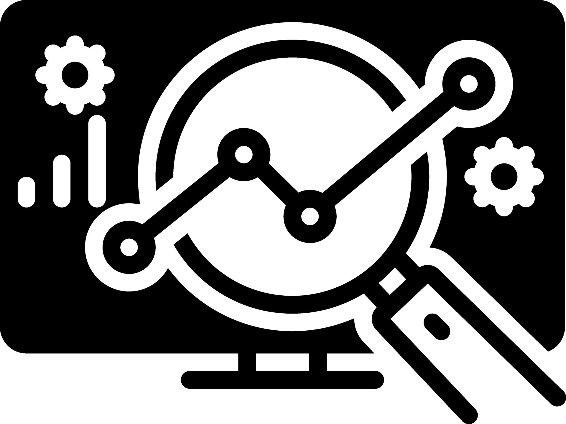 solid icon for analysis 27694751 Vector Art at Vecteezy