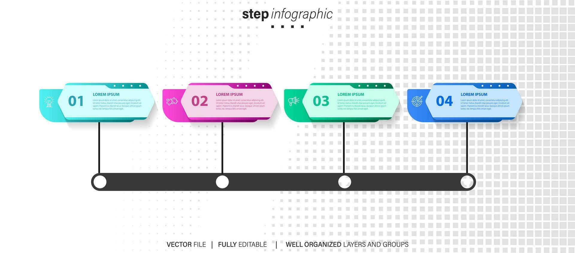 Steps business data visualization timeline process infographic template ...