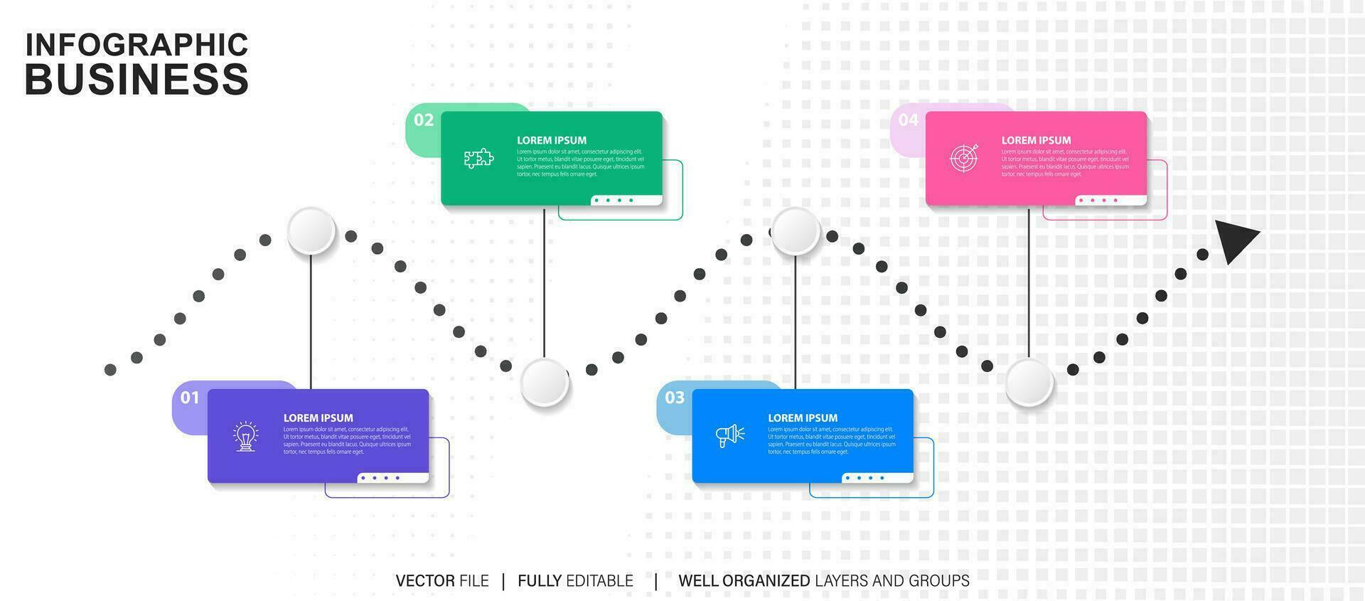 Steps business data visualization timeline process infographic template ...