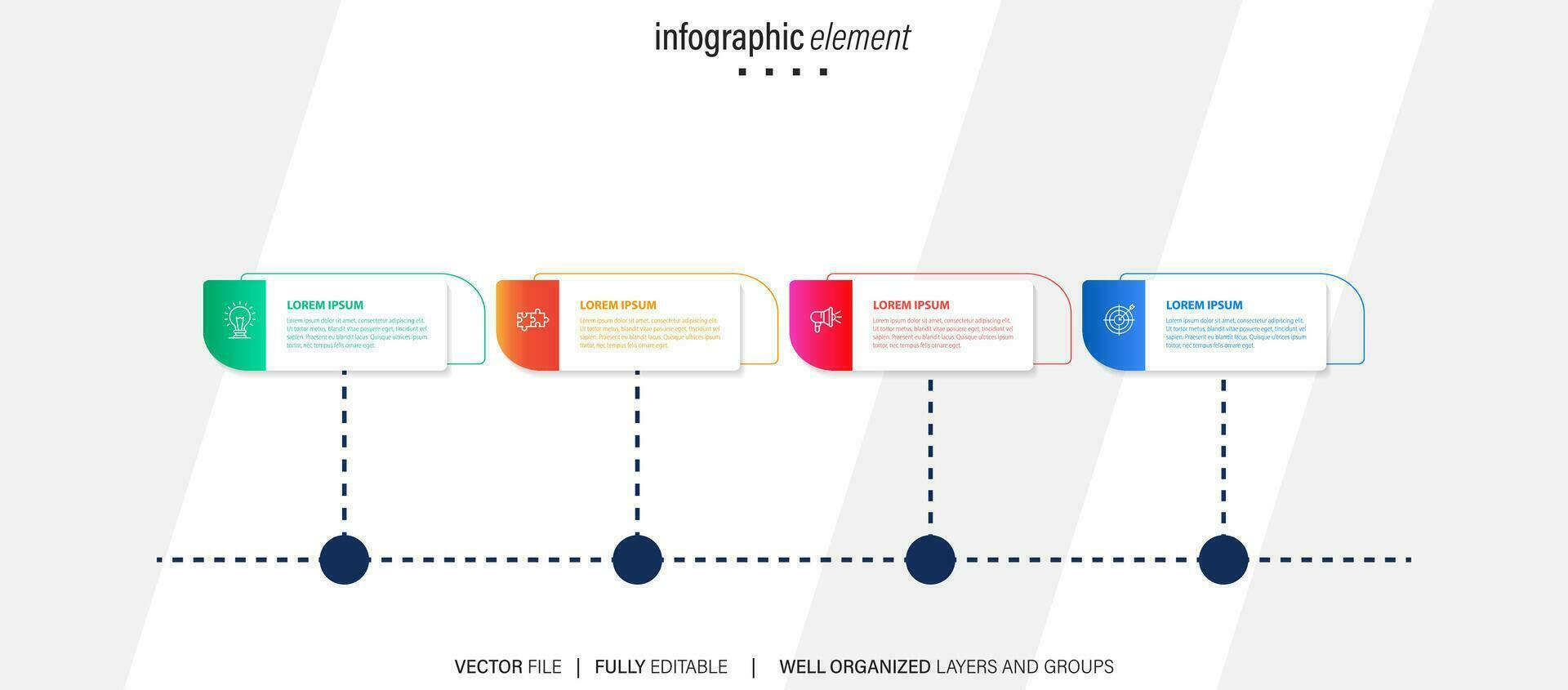 Business data visualization. timeline infographic icons designed for ...