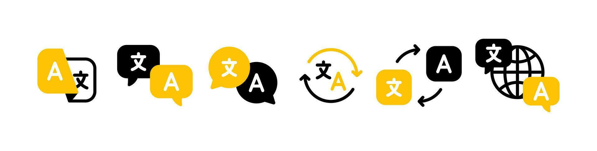 Language translation icons. Design for web and mobile app. 27698957 ...