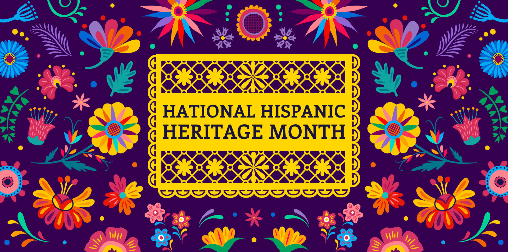 National hispanic heritage month festival banner 27700746 Vector Art at ...
