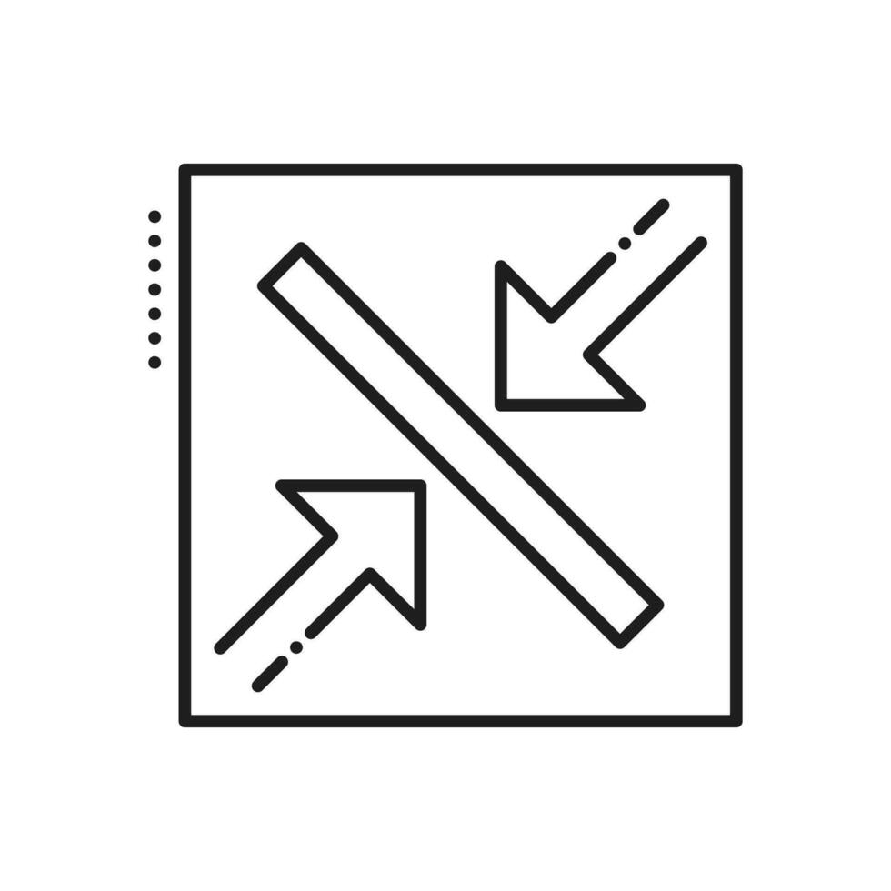 Resize and scale vector line icon. Reduce expand 27700766 Vector Art at Vecteezy