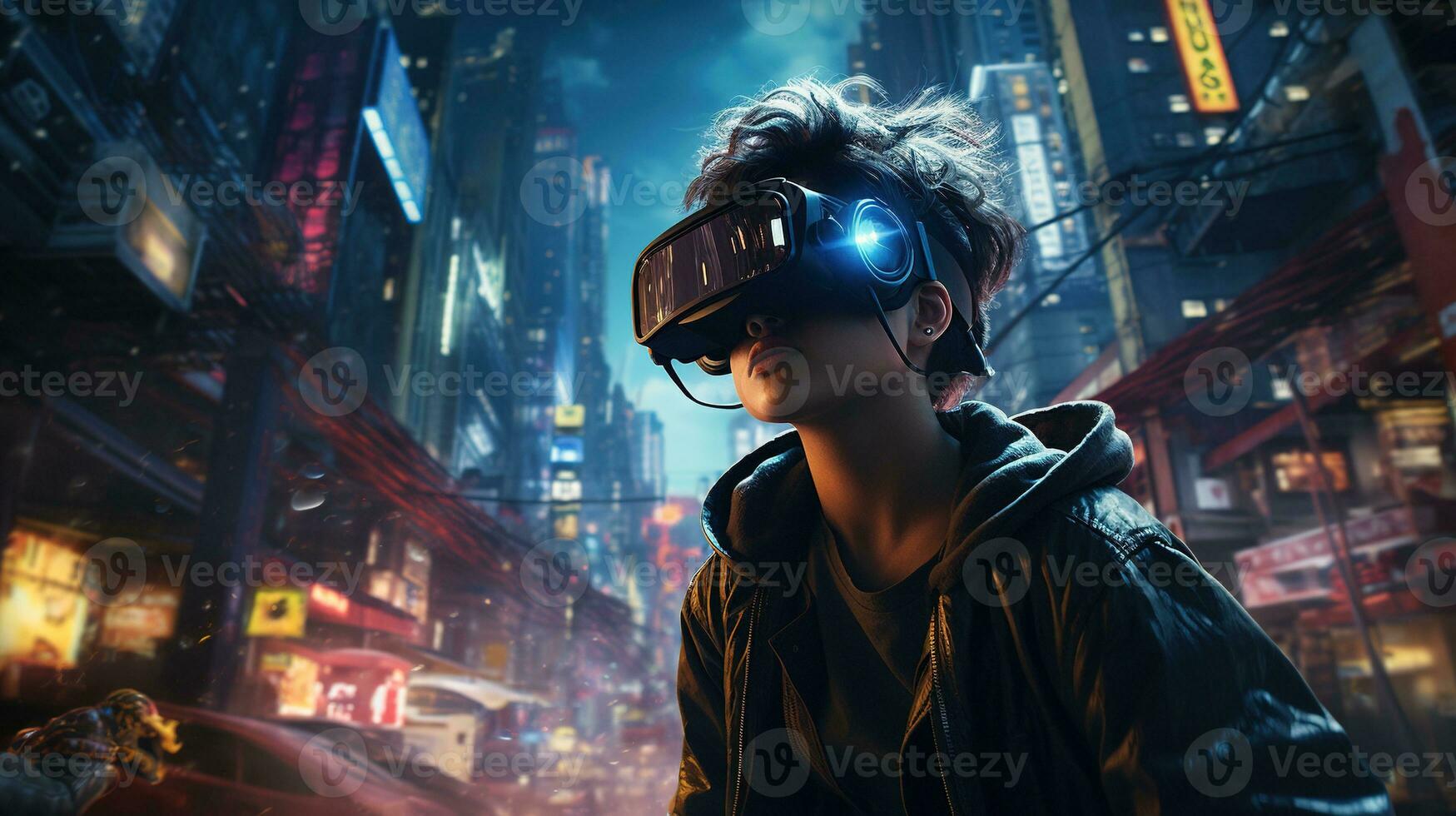 virtual reality revolution, digital art illustration, Generative AI ... virtual reality revolution, digital art illustration, Generative AI ...