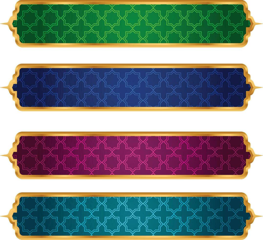 Luxury golden set arabic islamic banner title frame text box clipart ... Luxury golden set arabic islamic banner title frame text box clipart ...