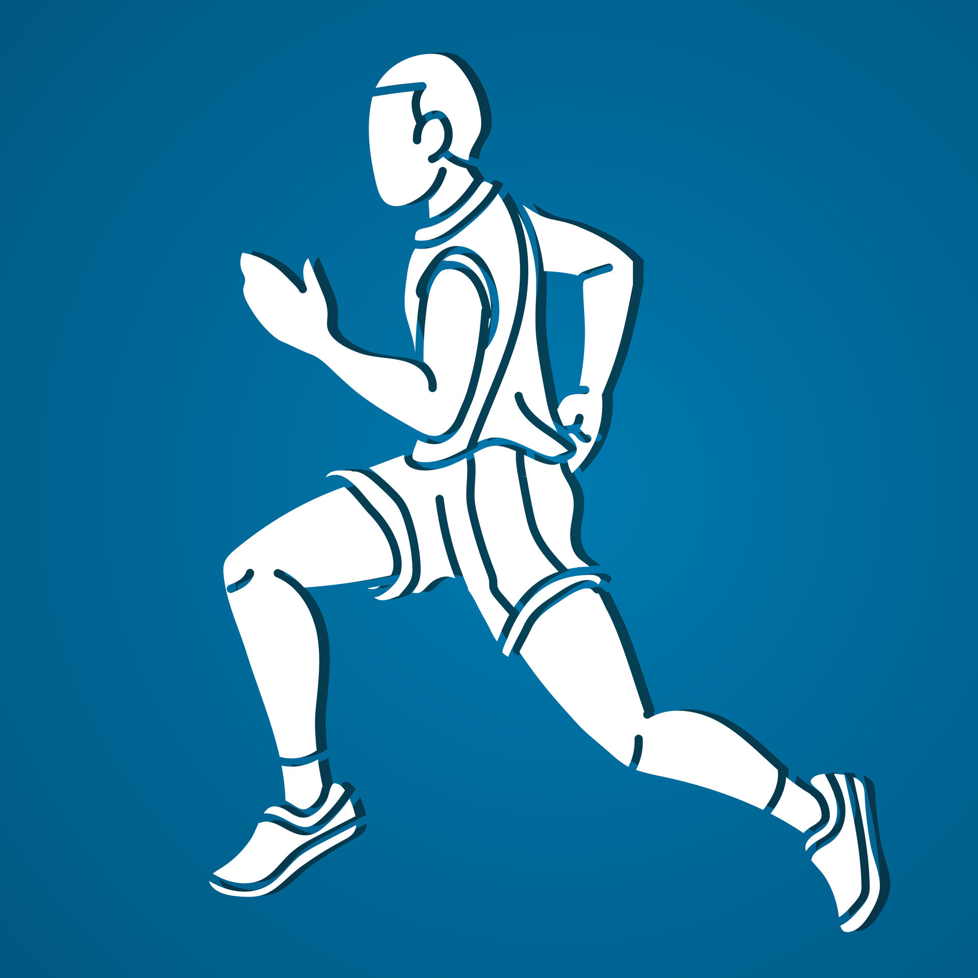 A Man Running Marathon Runner 27705450 Vector Art at Vecteezy