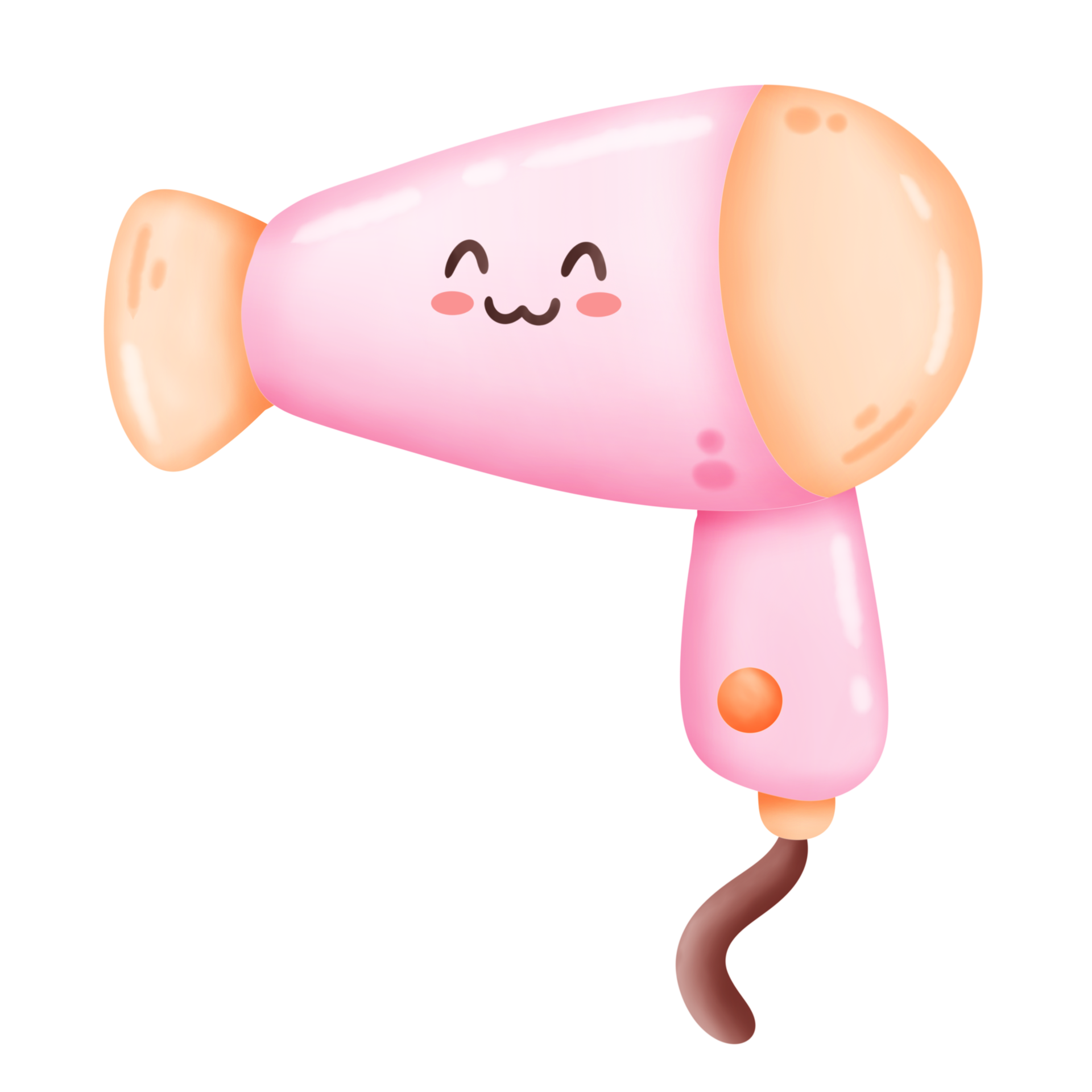 Cute Hair Dryer Cartoon Illustration 27707022 Png