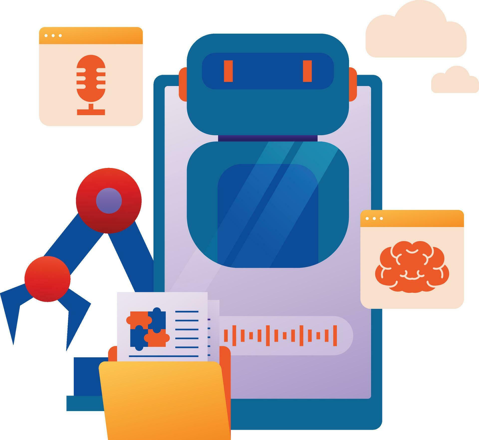 robot ai file shere 27708444 Vector Art at Vecteezy