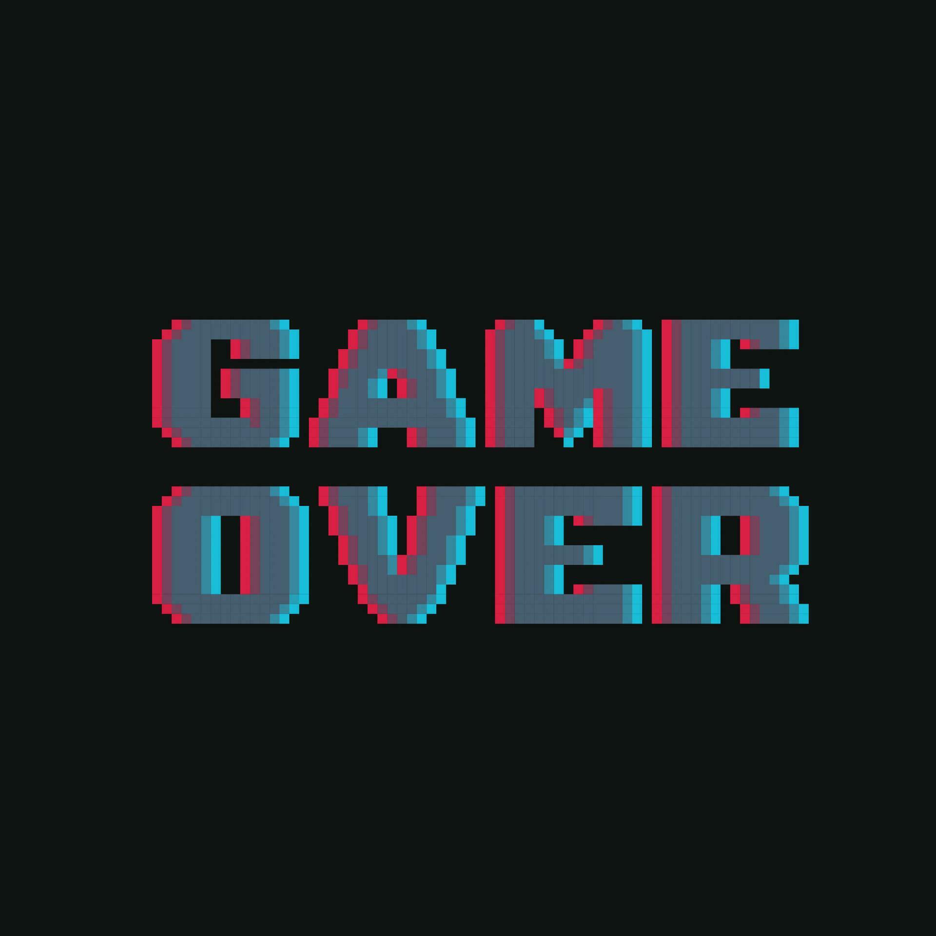 neon game over text in pixel art style 27711803 Vector Art at Vecteezy