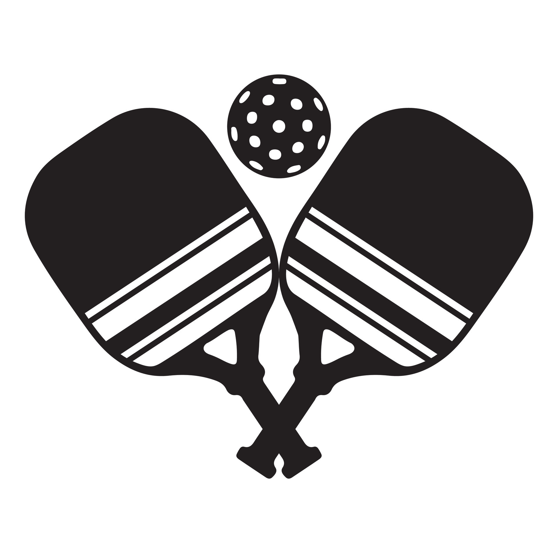 Pickleball vector And Pickleball Paddles Sign Symbol Icon Vector ... Pickleball vector And Pickleball Paddles Sign Symbol Icon Vector ...