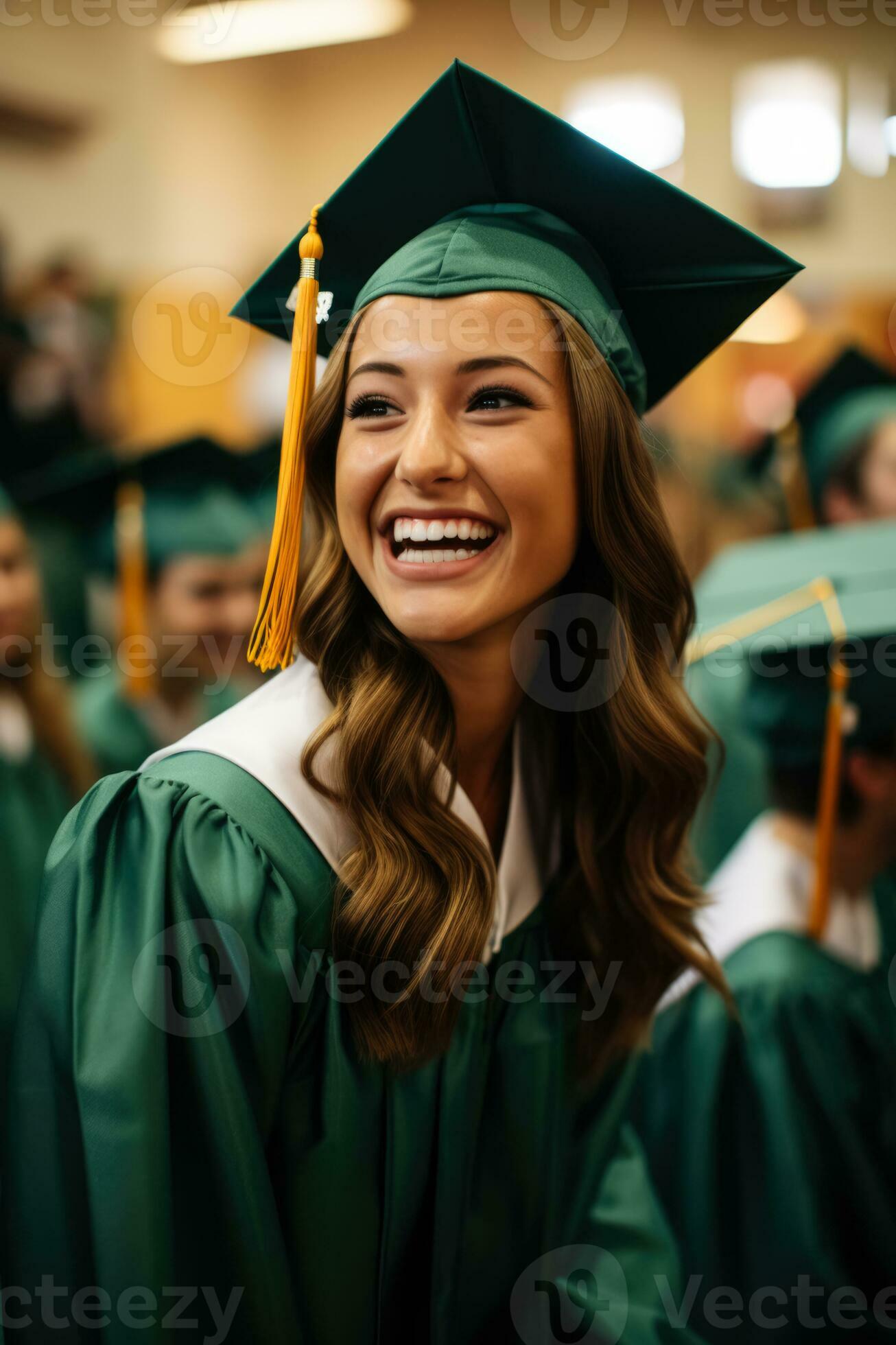 High school graduation ceremony 27716688 Stock Photo at Vecteezy