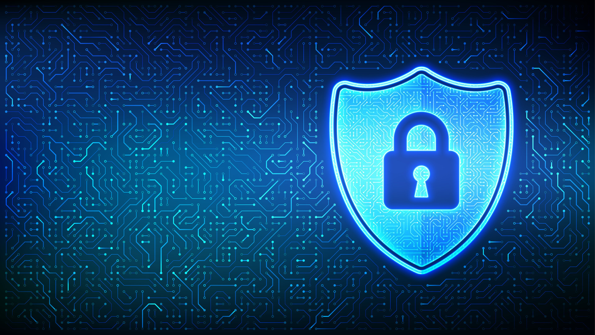 Security Shield Cyber Security Shield With Lock With Keyhole Icon Cyber Data Protection