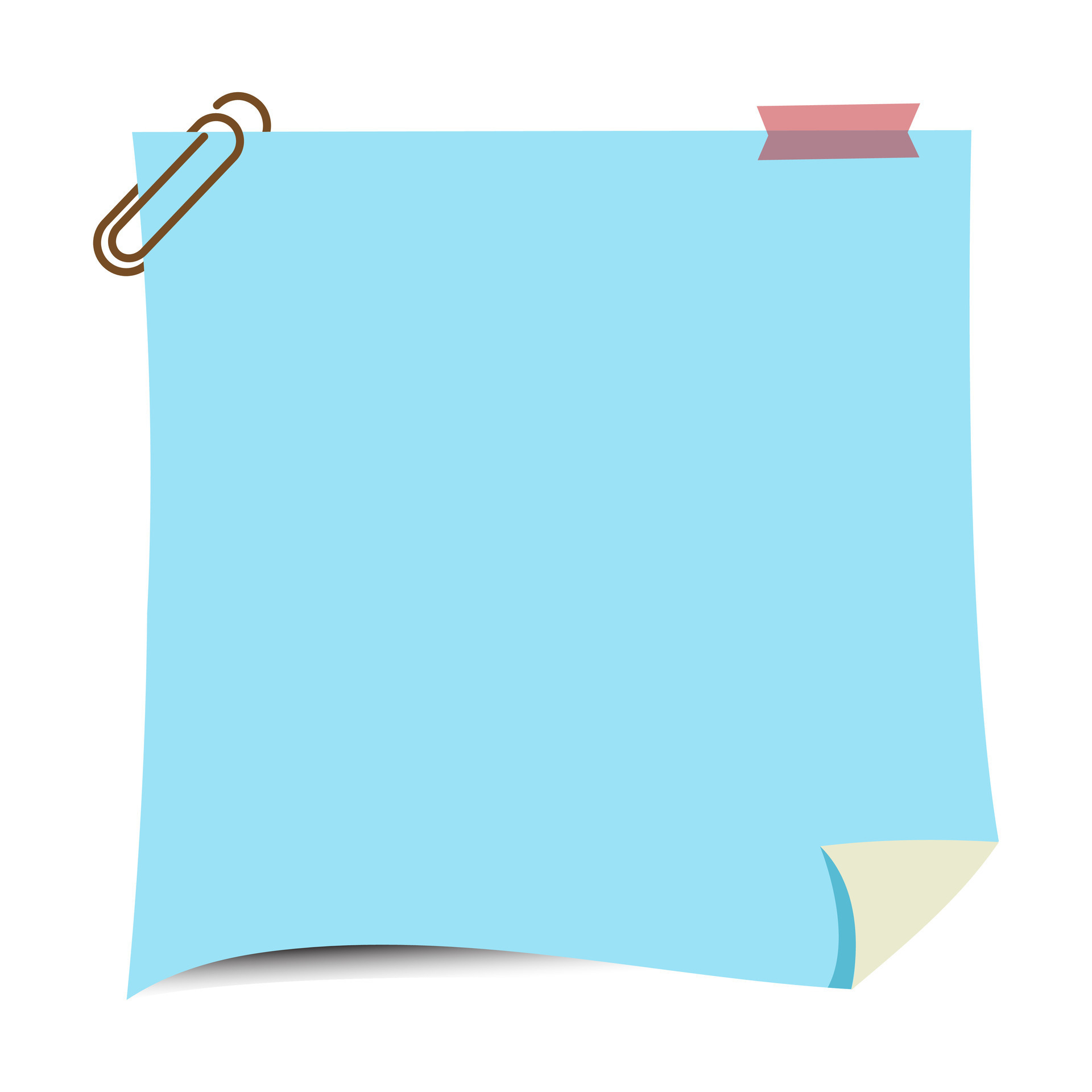 Sticky notes blank paper post memo message . Empty banner for old ...