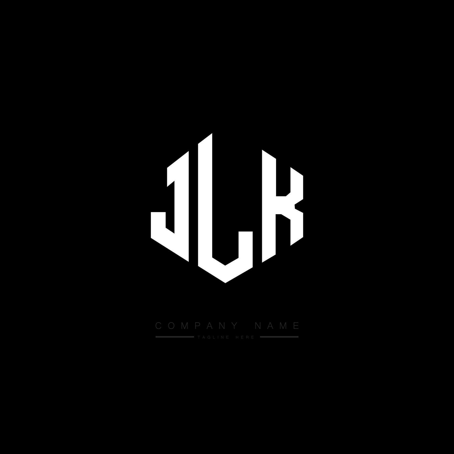 JLK letter logo design with polygon shape. JLK polygon and cube shape logo design. JLK hexagon ...