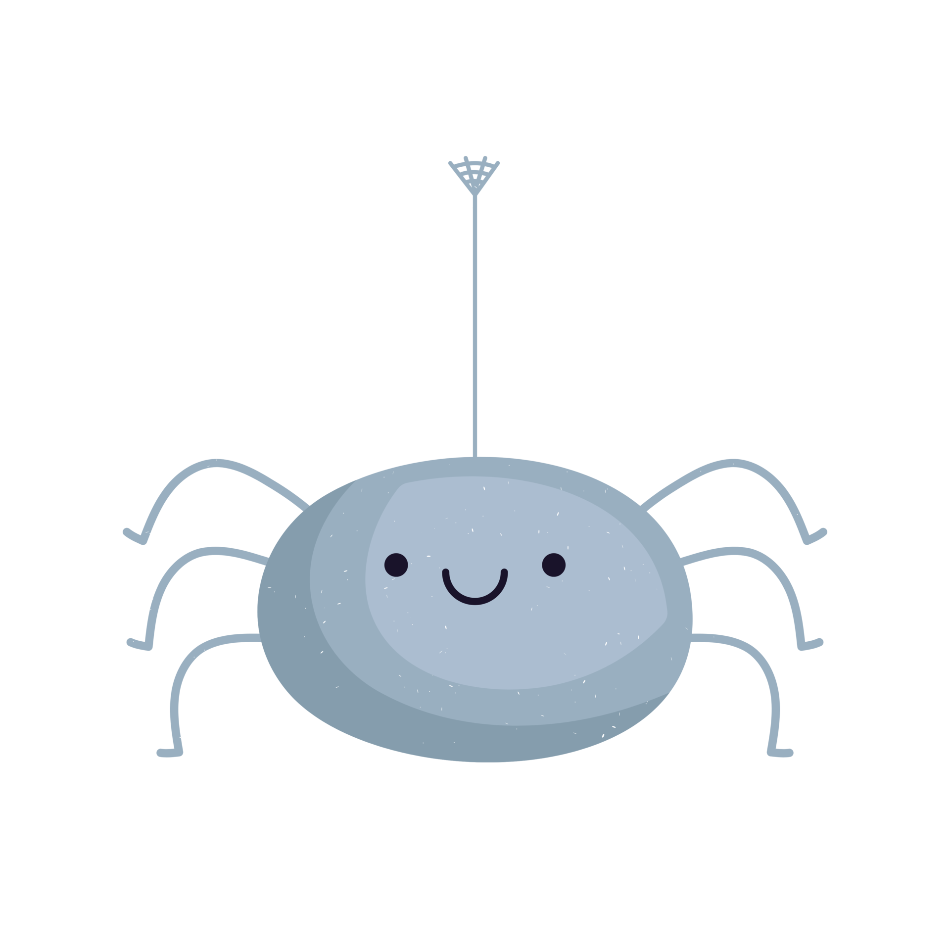 Cute spider icon Generative Ai 27730117 PNG