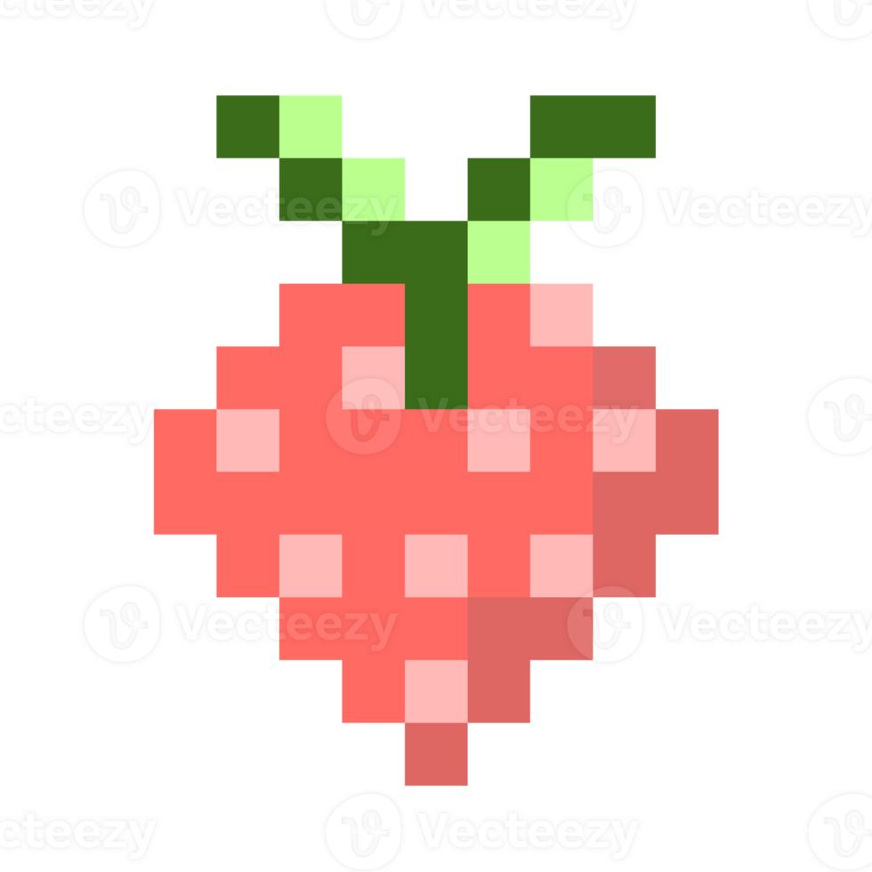 Strawberry pixel art 27730686 PNG Strawberry pixel art 27730686 PNG