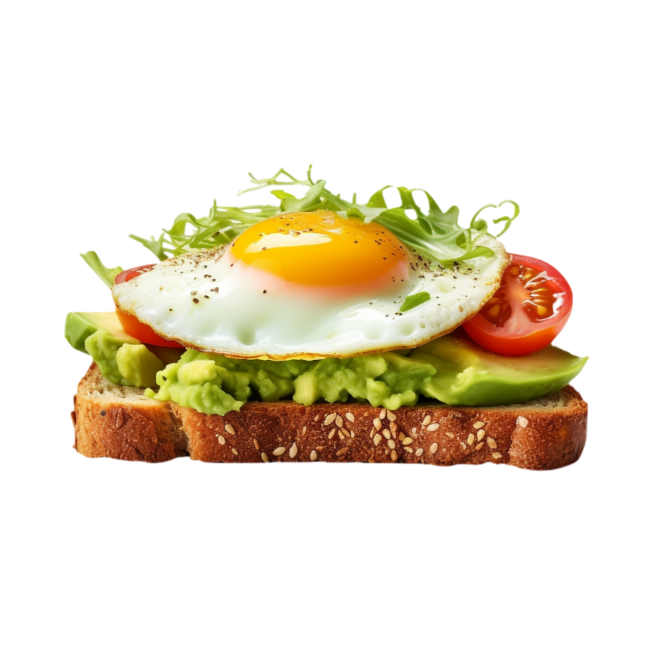 Avocado Toast With Egg And Avocado On Toast Png 27735605 Png