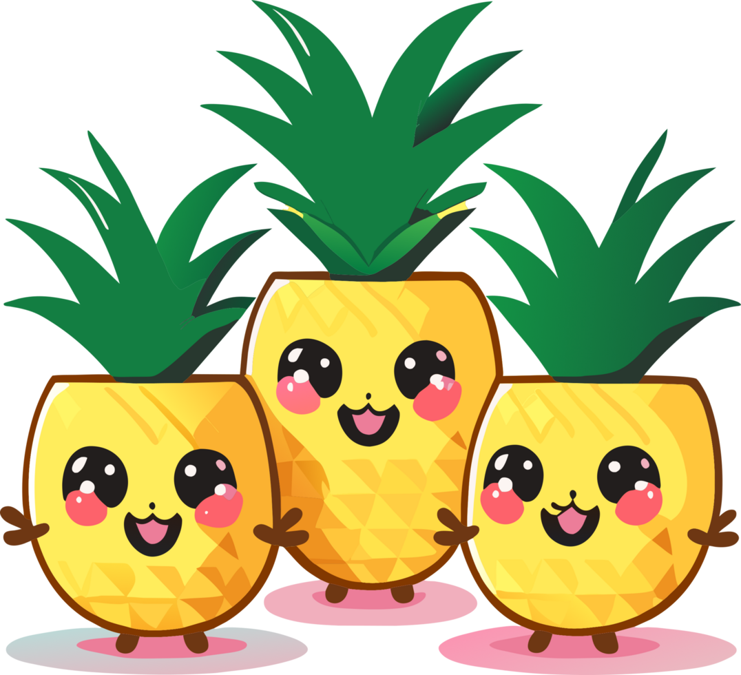 Funny Pineapple Cartoon Ai Generated 27735825 Png