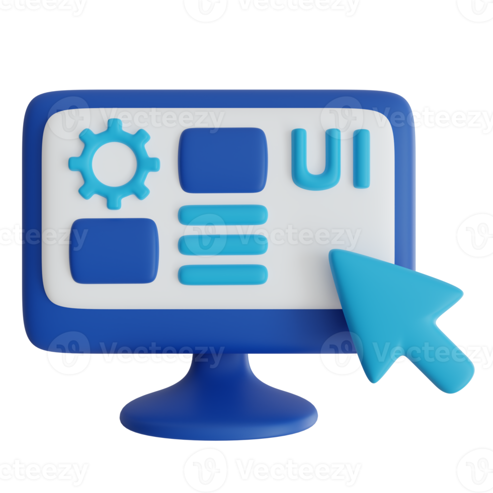 User interface icon. Web Development and Optimization icons. 3d render illustration 27736682 PNG