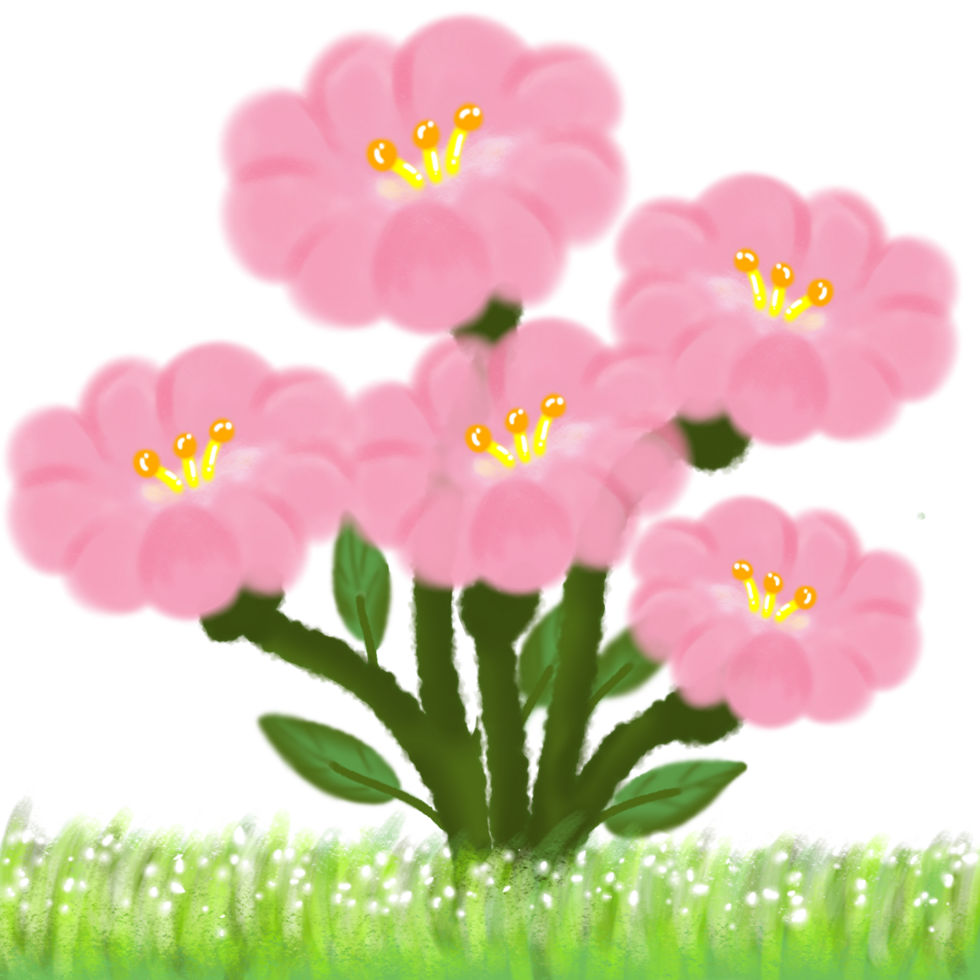 Pink Flower Garden 27738774 Png