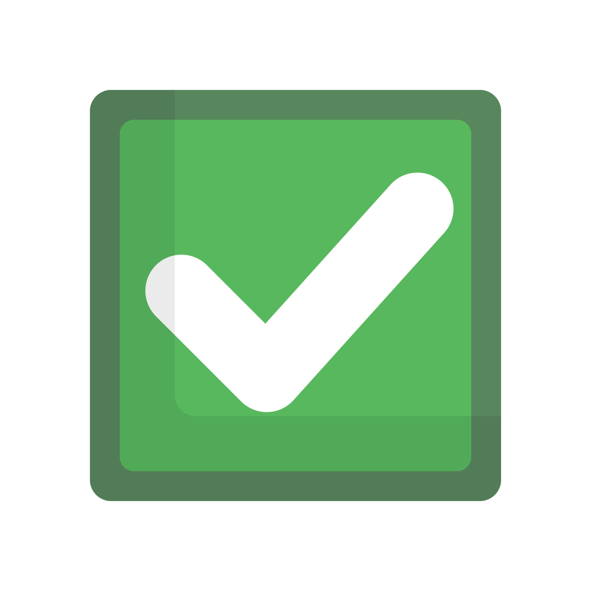 Flat design square check box icon. Input box. Vector. 27739206 Vector ...