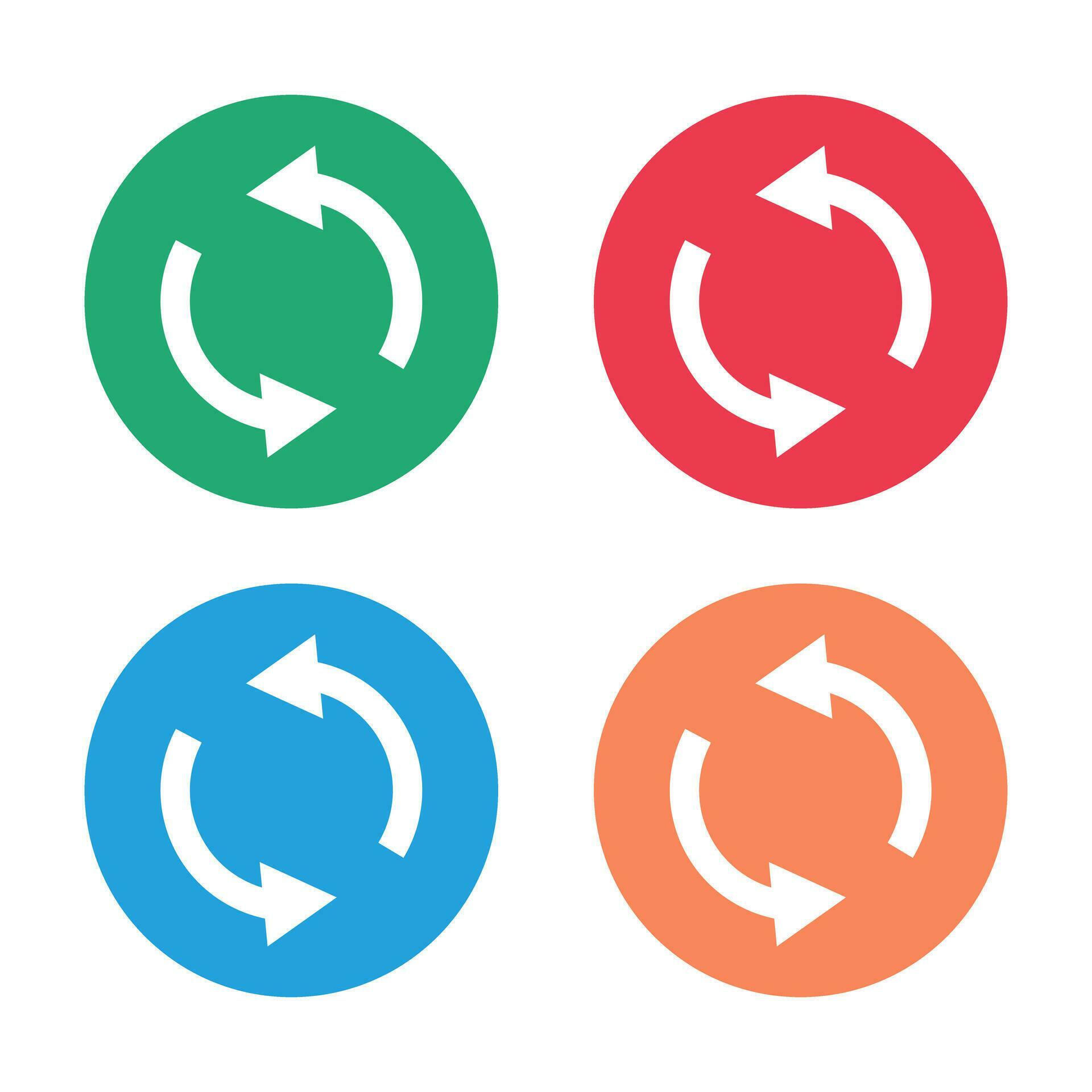 Rotating Arrows Icon Set Reload And Refresh Vectors 27739292 Vector Art At Vecteezy