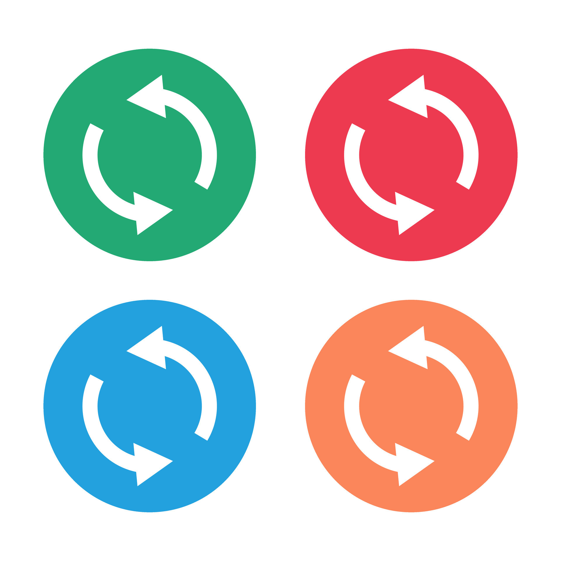 Rotating Arrows Icon Set Reload And Refresh Vectors 27739292 Vector