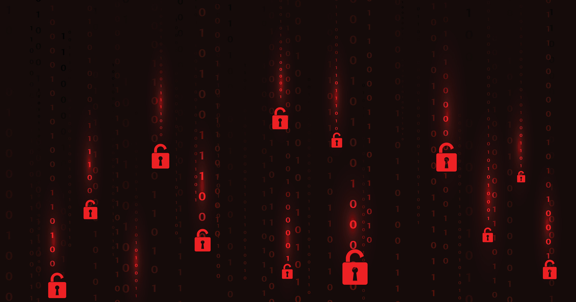 Code and Padlock red open on dark red background. 27742595 Vector Art ...