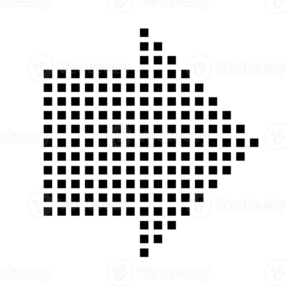 Black Square Dotted Arrow Icon Design 27746846 Png