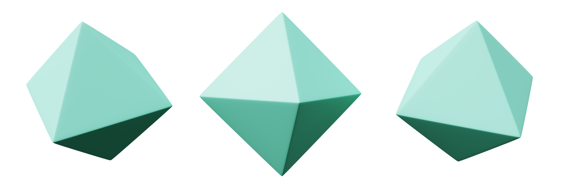 3d Octahedron Tosca, realistic rendering of 3d geometry shape object 27748288 PNG