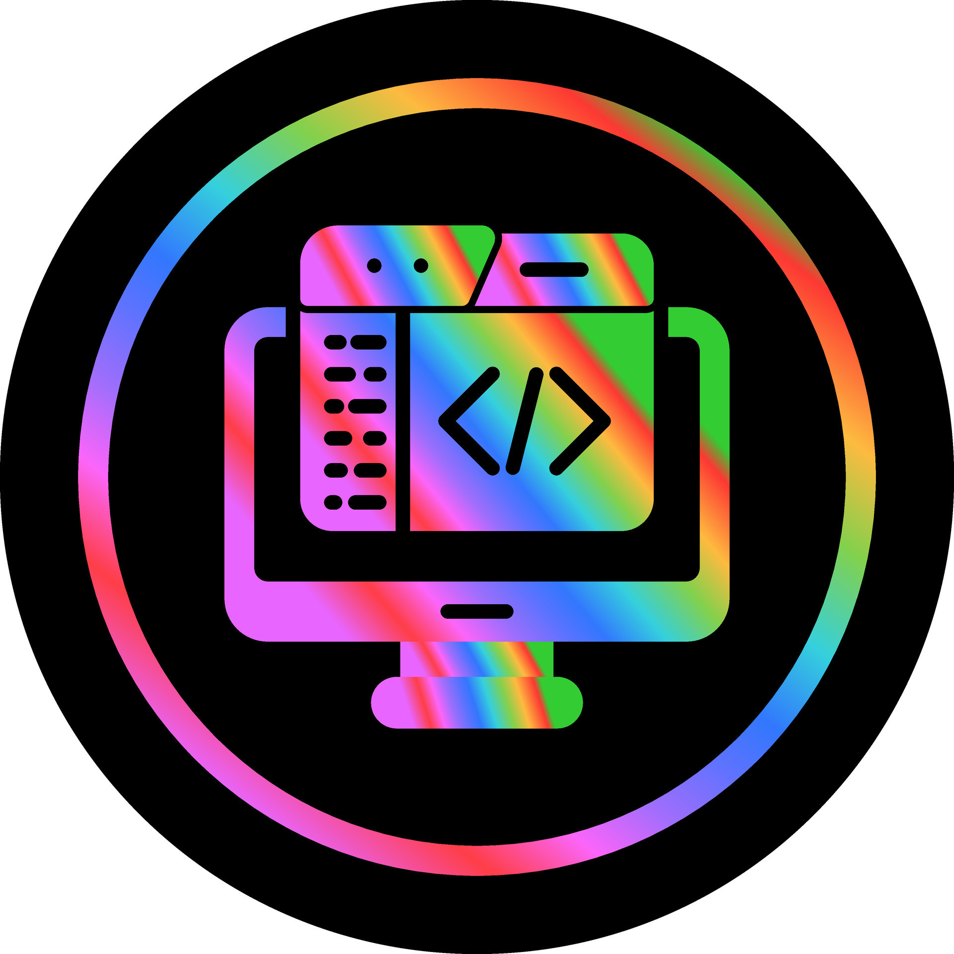 Code Editor Vector Icon 27754008 Vector Art at Vecteezy