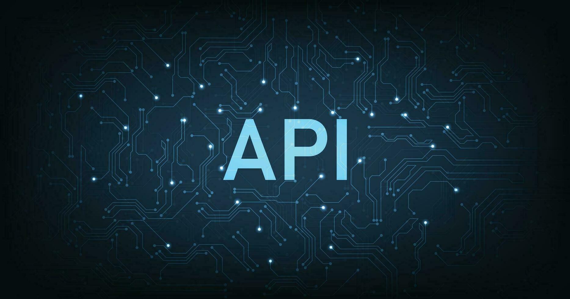 API Application Programming Interface on blue background. 27762677 ...