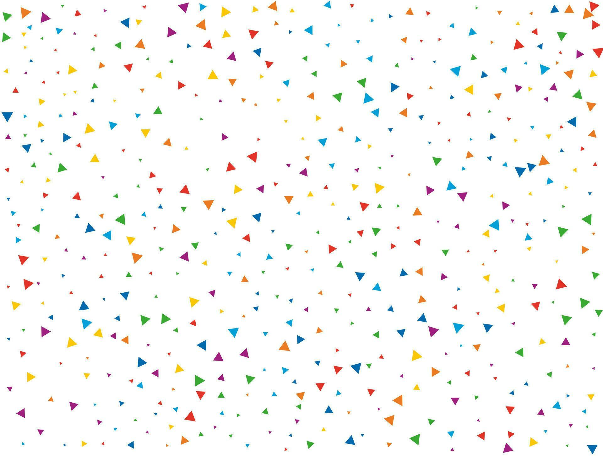 Triangular Rainbow Confetti. Rainbow glitter confetti background ...