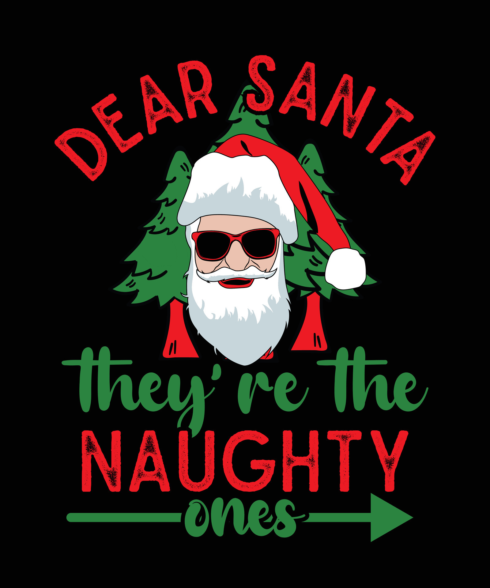Dear Santa Its Actually A Funny Story 27768151 Vector Art At Vecteezy