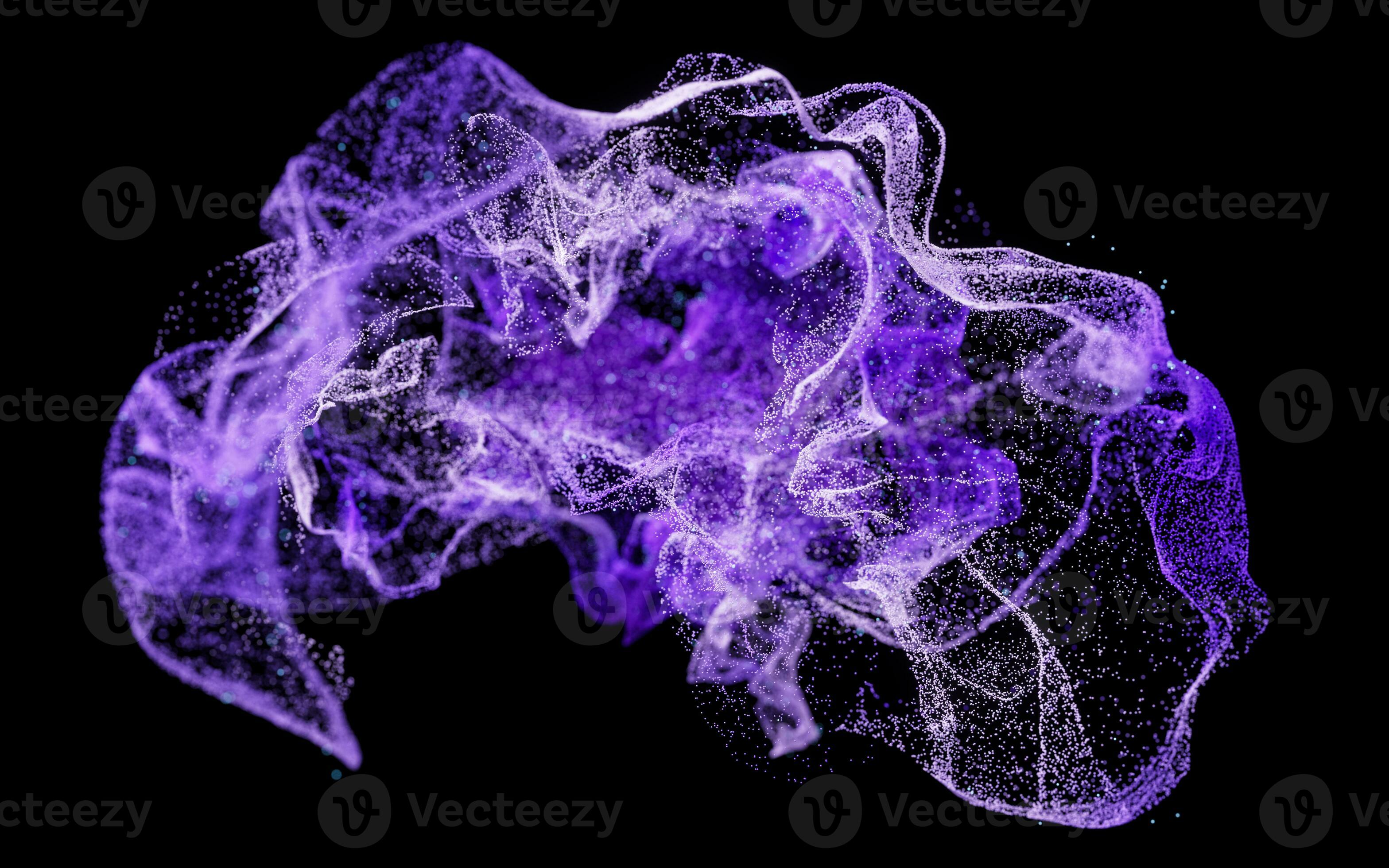 Abstract wave particles, diffuse powder, 3d rendering. 27770859 Stock Photo at Vecteezy