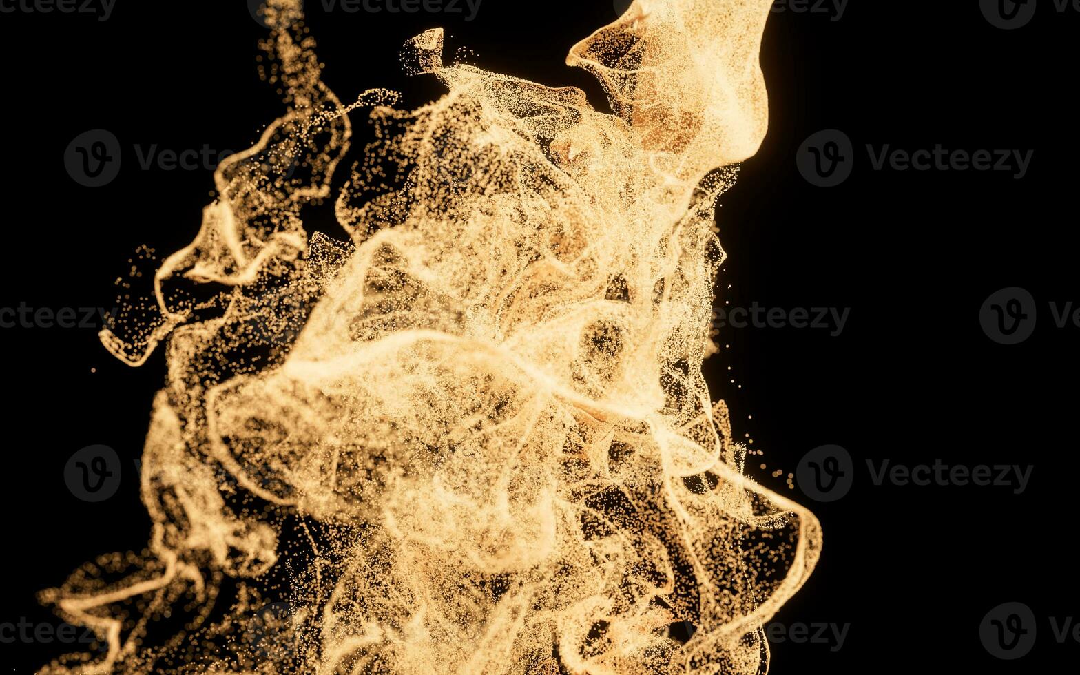 Abstract wave particles, diffuse powder, 3d rendering. 27771409 Stock Photo at Vecteezy