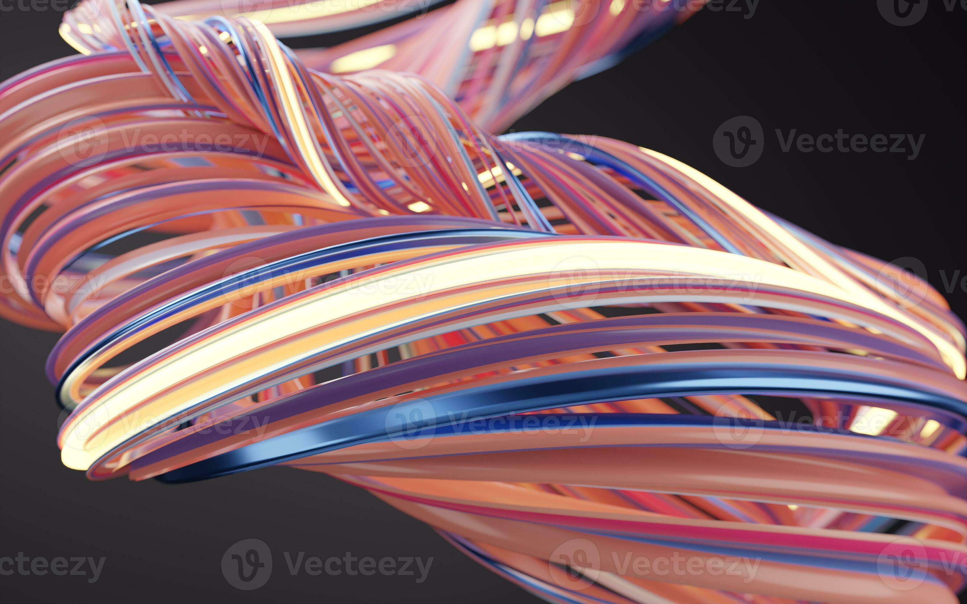 Abstract flowing curve lines, 3d rendering. 27772227 Stock Photo at Vecteezy