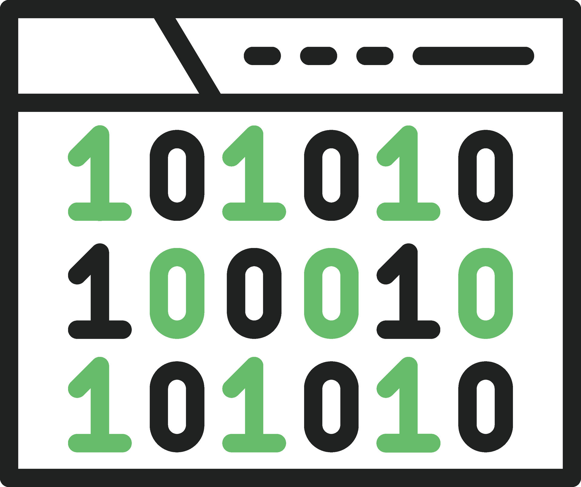 Binary Code Icon Image. 27772918 Vector Art at Vecteezy