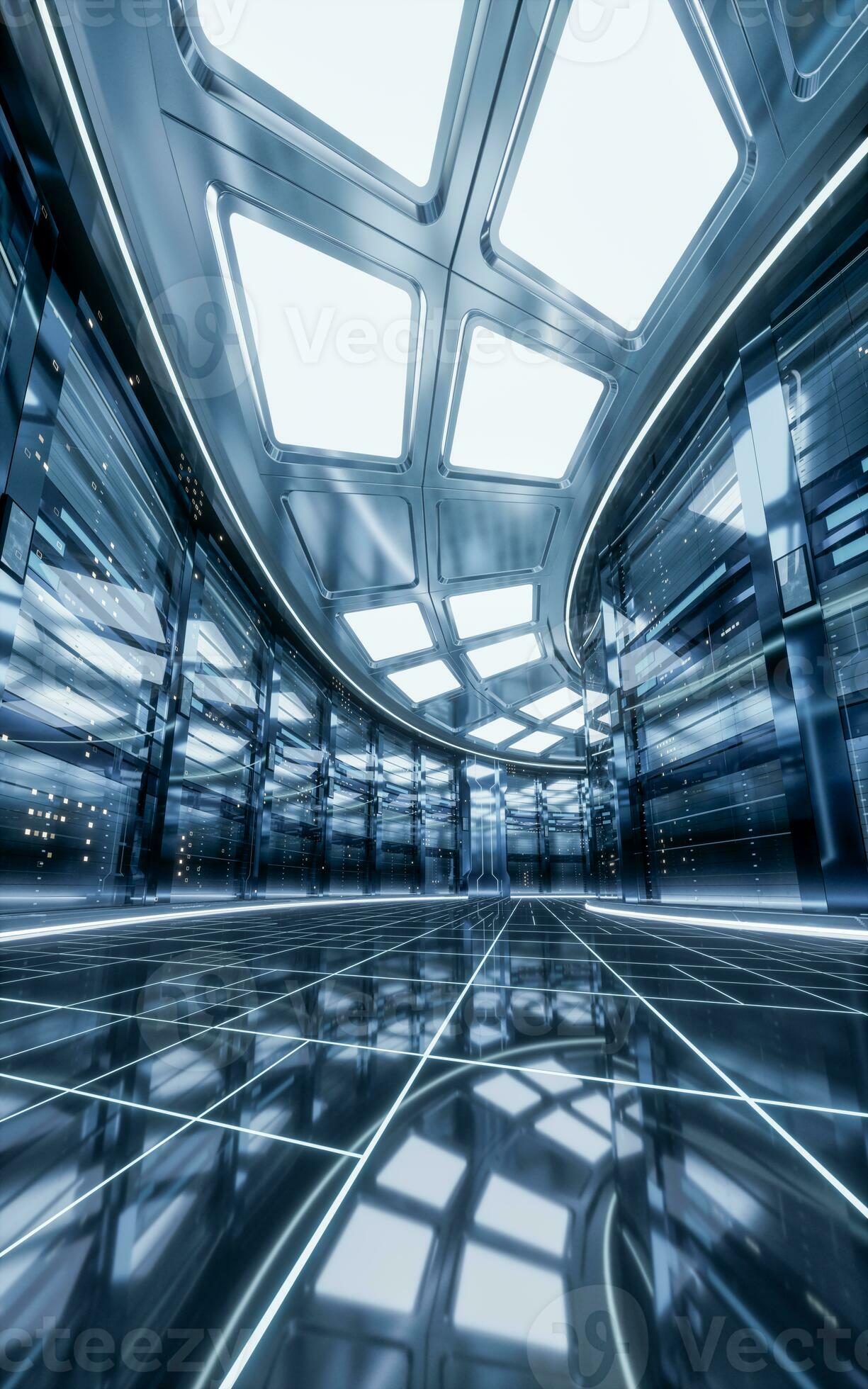 Sever Racks And Data Center Big Data And Cloud Computing Concept 3d Rendering 27773376 Stock