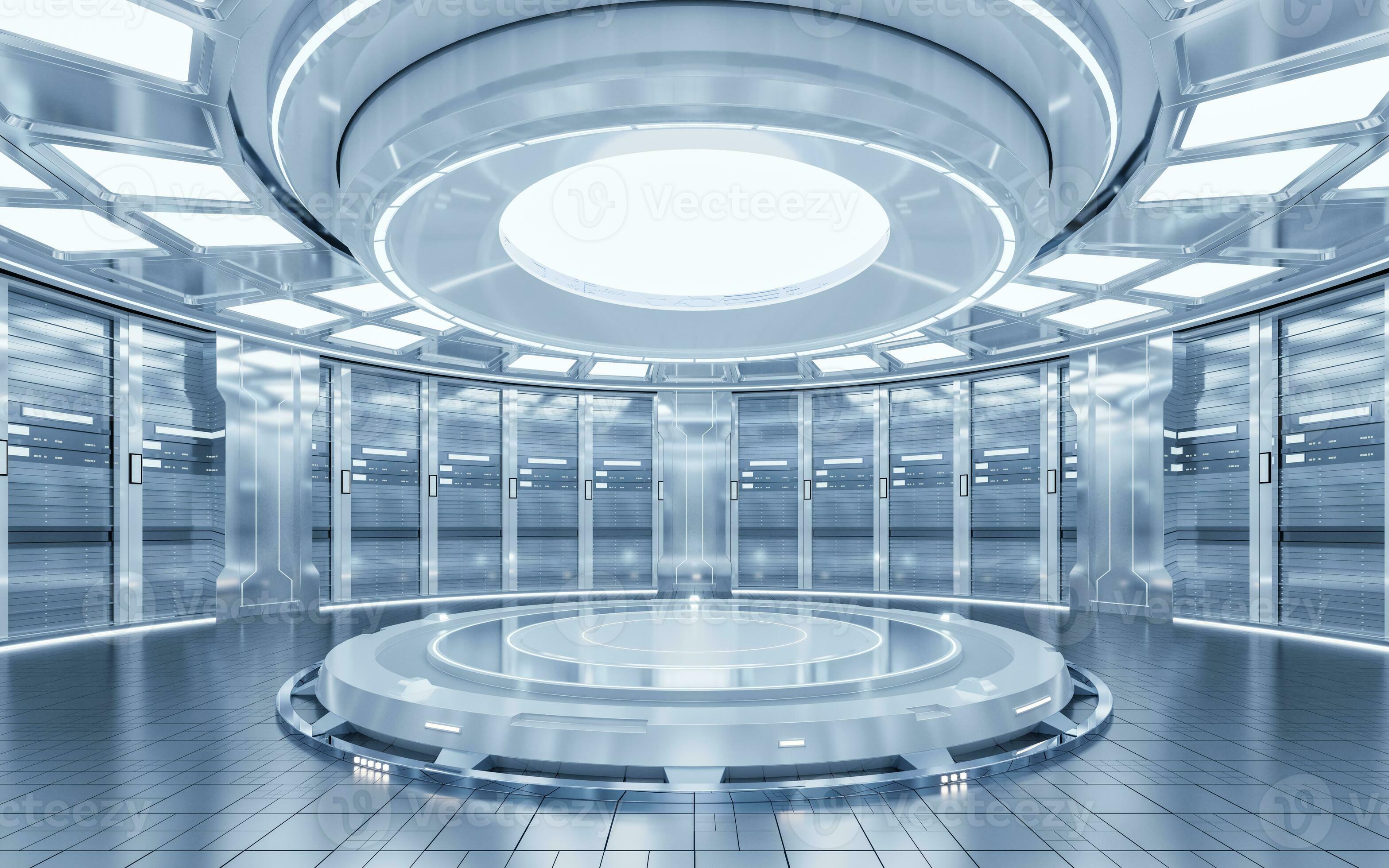 Sever Racks And Data Center Big Data And Cloud Computing Concept 3d