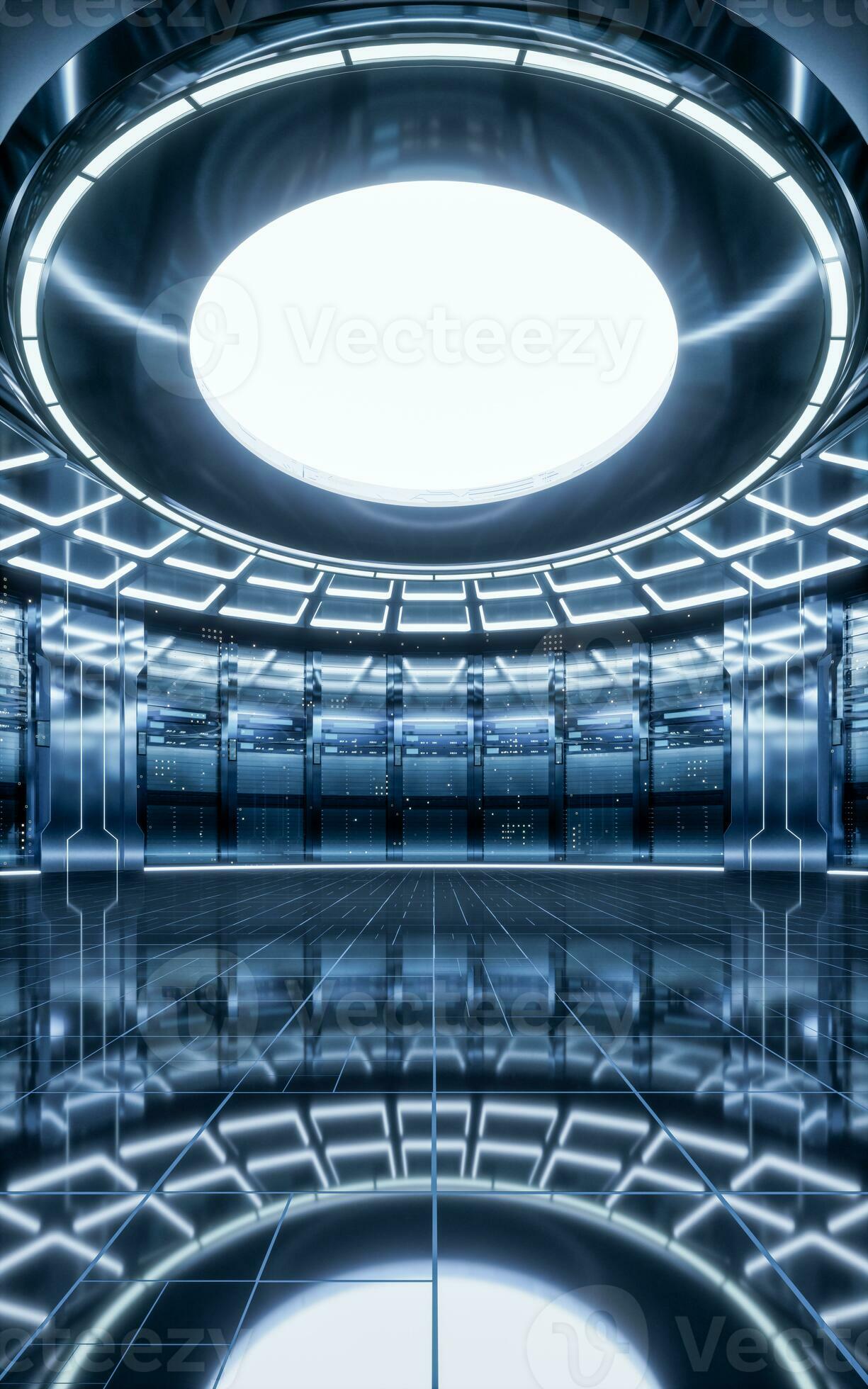 Sever Racks And Data Center Big Data And Cloud Computing Concept 3d