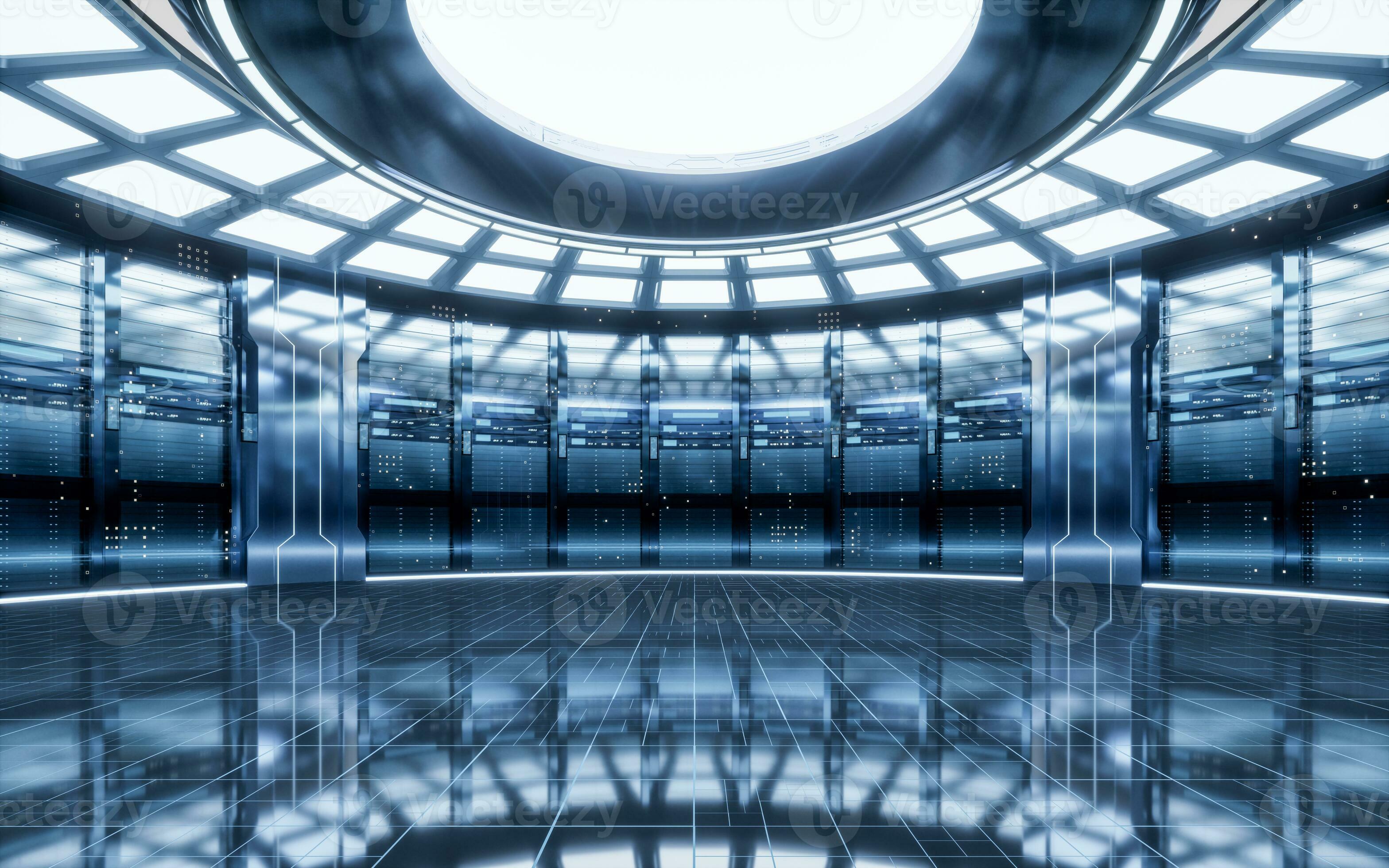 Sever Racks And Data Center Big Data And Cloud Computing Concept 3d Rendering 27773419 Stock