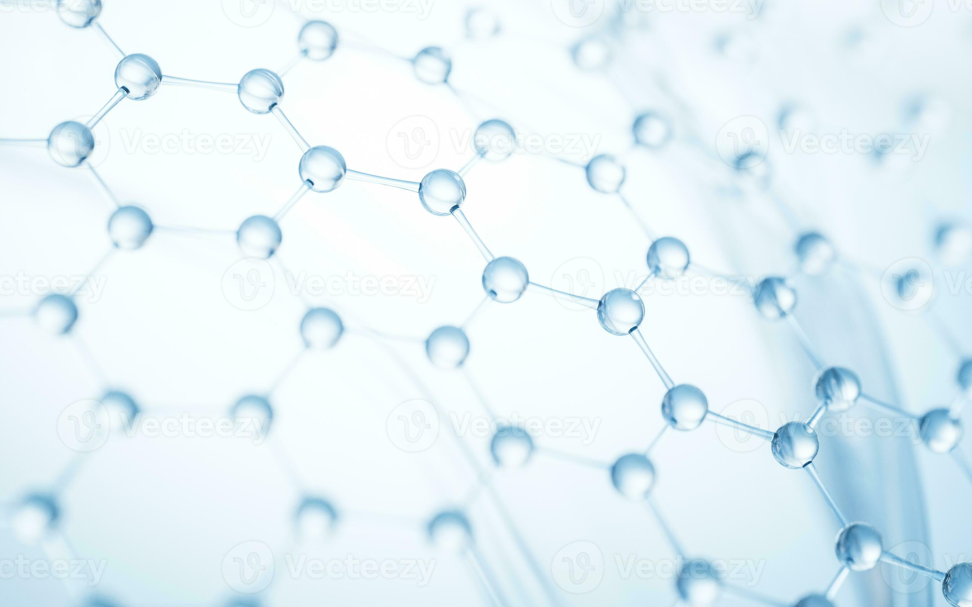 Molecule structure with hexagonal shape, 3d rendering. 27773536 Stock Photo at Vecteezy