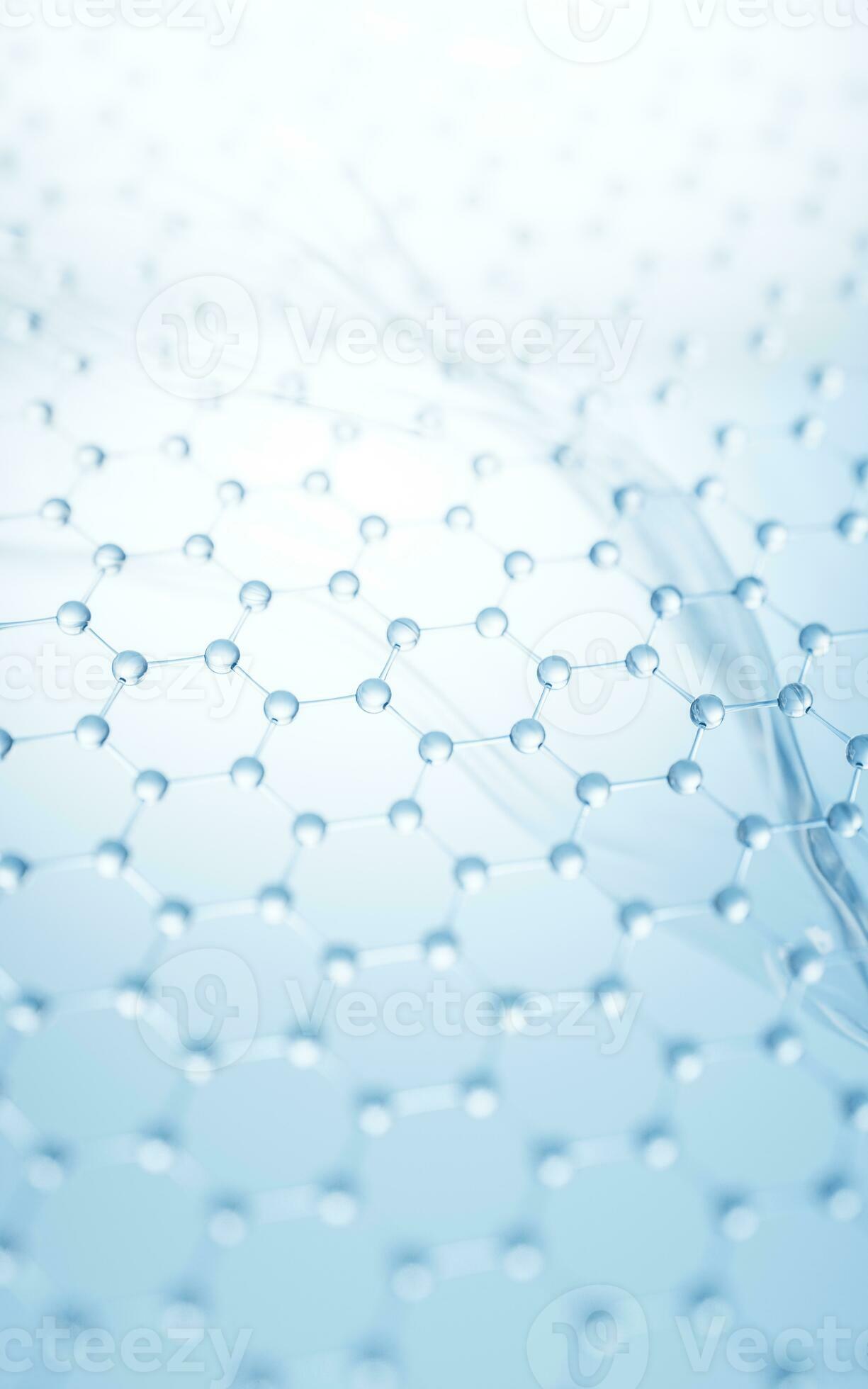 Molecule structure with hexagonal shape, 3d rendering. 27773550 Stock Photo at Vecteezy